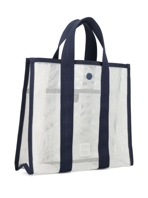 A.p.c. Small Louise Shopper Tote Bag - White