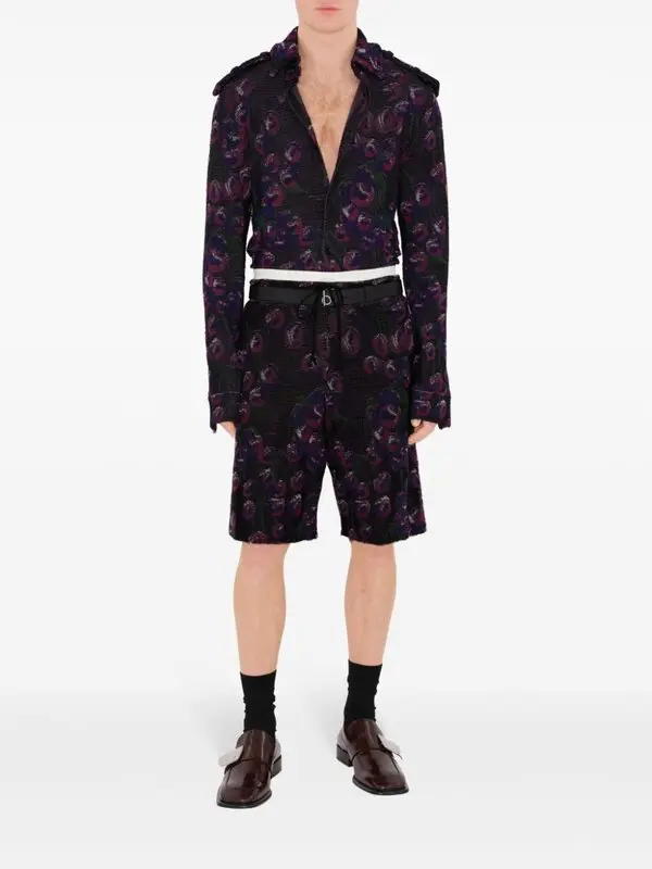 Burberry Cherry-print Fine-ribbed Shirt