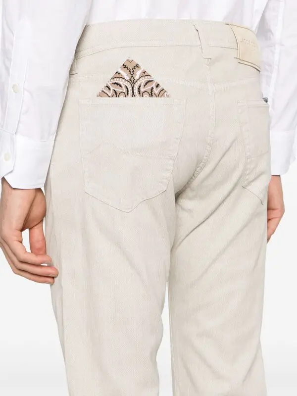 Jacob Cohen Bard Slim-cut Trousers - Neutrals