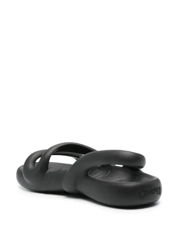 Camper Kobarah Moulded Flat Sandals - Black