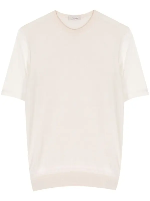 Agnona Panelled Cashmere-blend Top