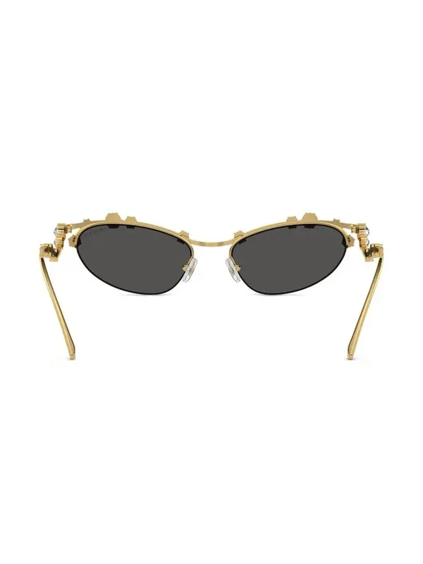 SWAROVSKI Crystal-embellished Cat-eye Sunglasses - Gold