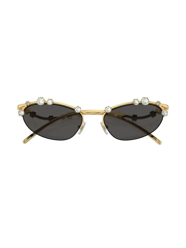 SWAROVSKI Crystal-embellished Cat-eye Sunglasses - Gold