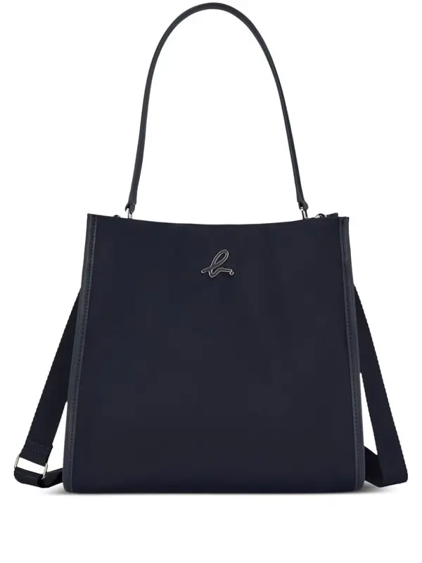 AGNÈS B. B-logo Leather Tote Bag