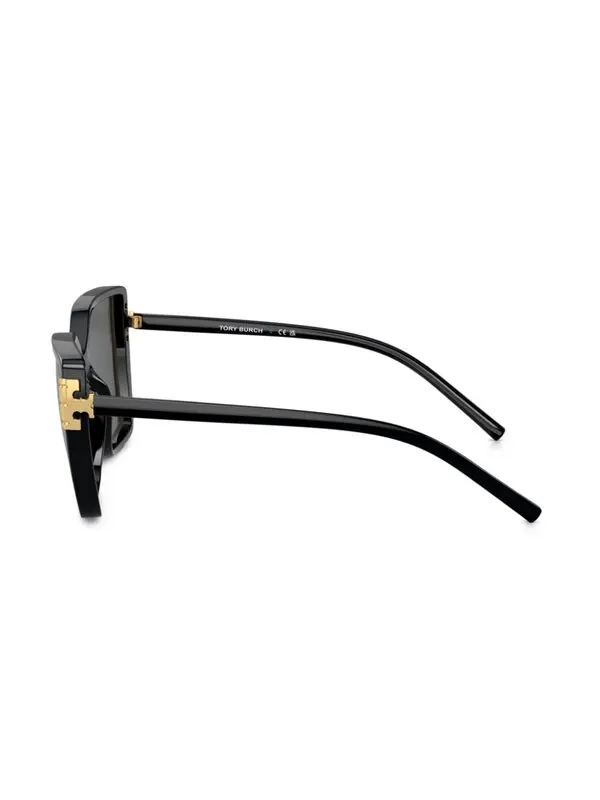 Tory Burch Eleanor Oversized Sunglasses - Black
