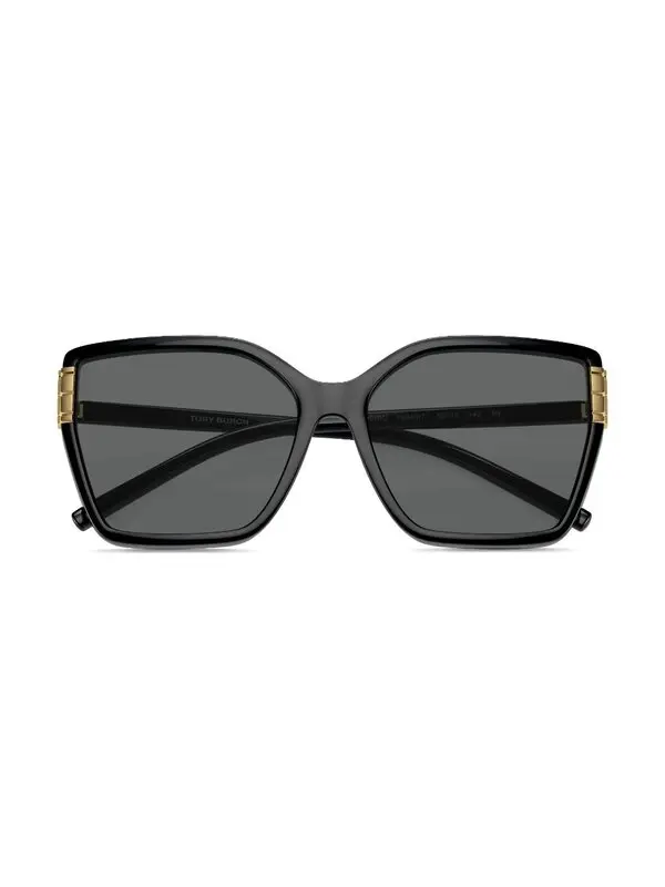 Tory Burch Eleanor Oversized Sunglasses - Black