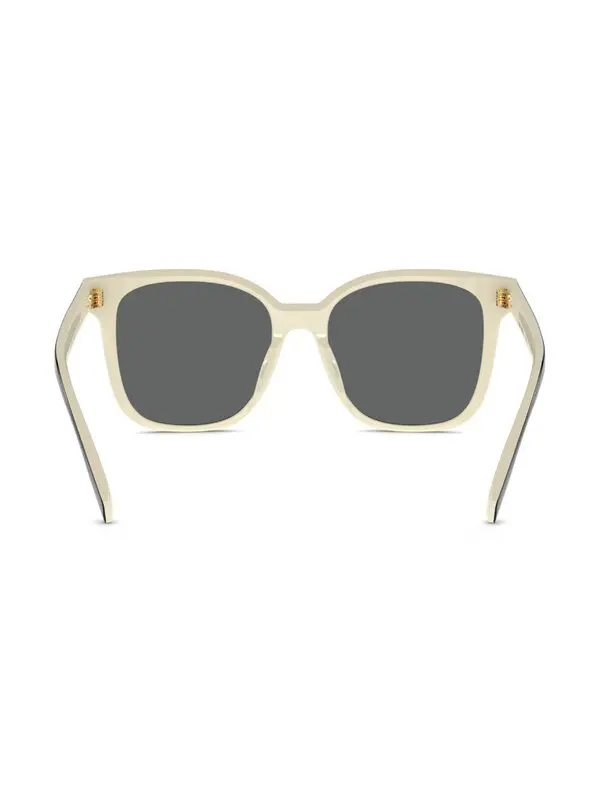 Tory Burch Logo-plaque Square-frame Sunglasses