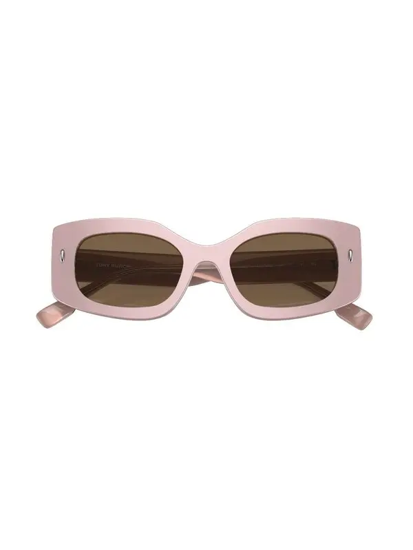 Tory Burch Miller Rectangle-frame Sunglasses