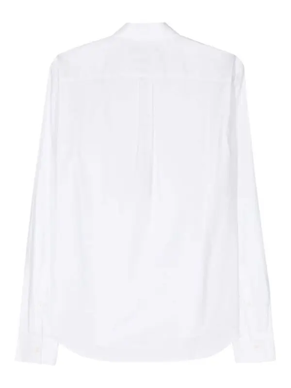 Michael Kors Logo-embroidered Cotton Shirt - White