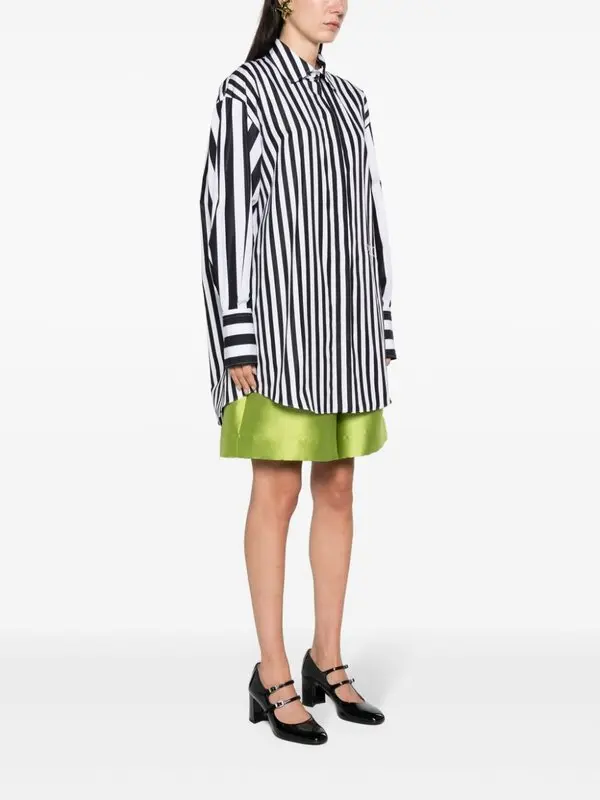 PATOU Logo-embroidered Striped Shirt