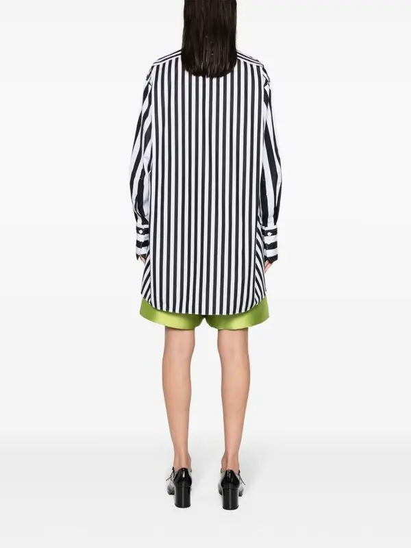 PATOU Logo-embroidered Striped Shirt