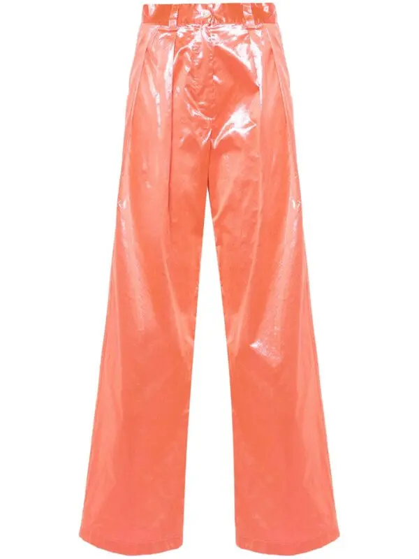 FORTE_FORTE Metallic Straight Trousers