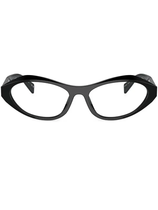 Prada Oval-frame Glasses - Black
