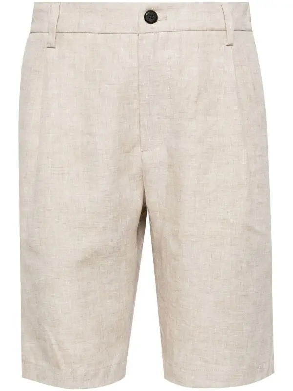 Eleventy Linen Bermuda Shorts