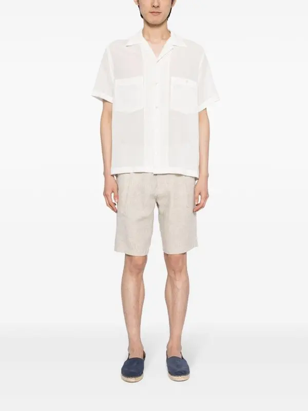 Eleventy Linen Bermuda Shorts