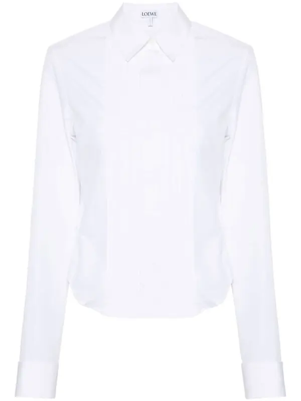 Loewe Pintucking Poplin Shirt - White