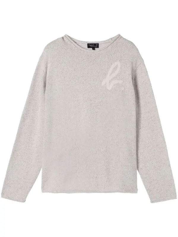 AGNÈS B. Logo-print Knit Jumper