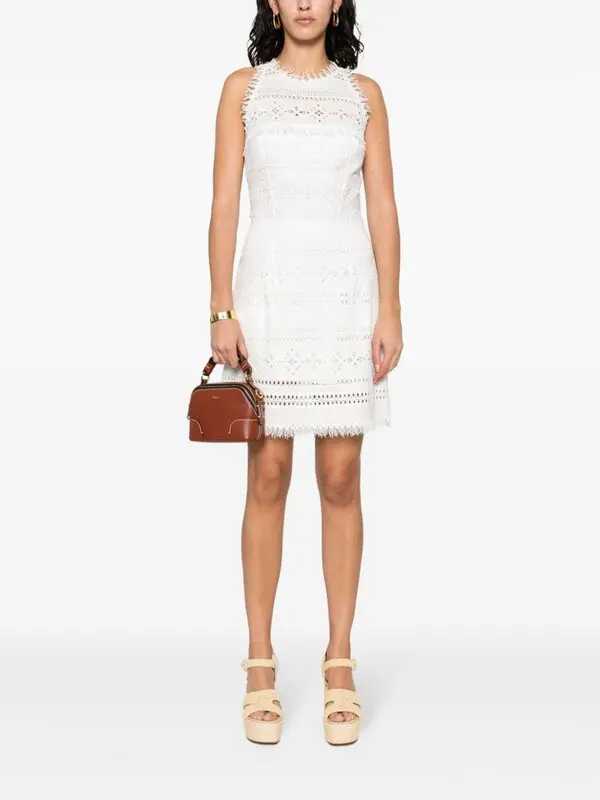 Ermanno Scervino Fringed Knitted Mini Dress