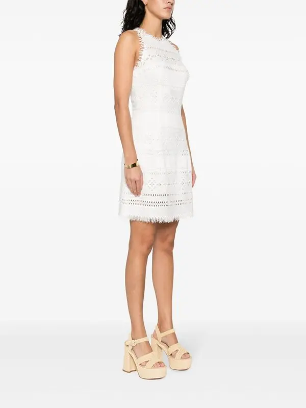 Ermanno Scervino Fringed Knitted Mini Dress