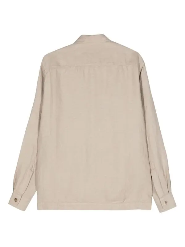 Boglioli Herringbone Linen Shirt