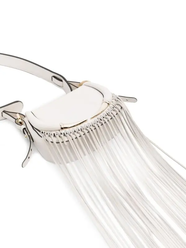 Roberto Cavalli Fang Fringed Shoulder Bag