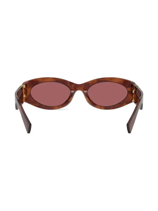 Miu Miu Logo Sunglasses - Brown