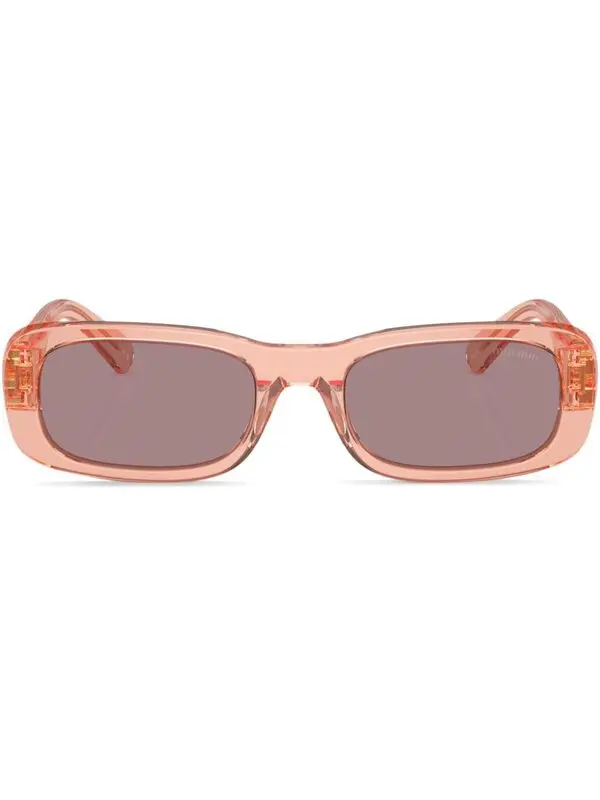 Miu Miu Rectangle-frame Sunglasses - Pink