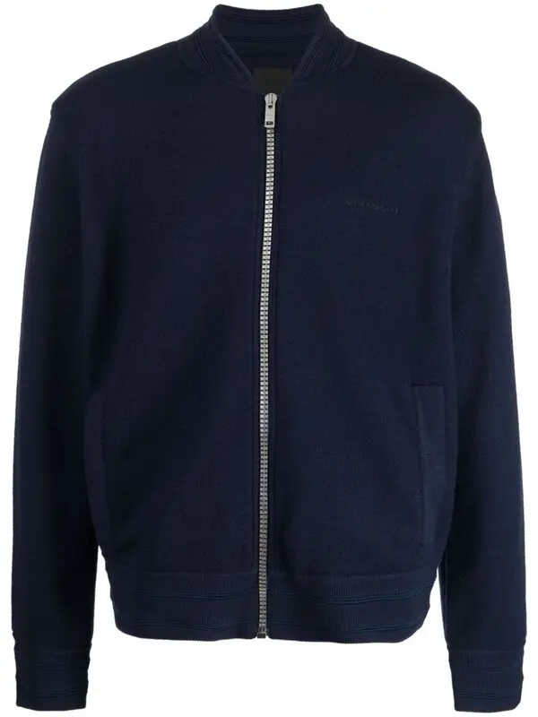 Givenchy 4g-motif Wool Bomber Jacket - Blue
