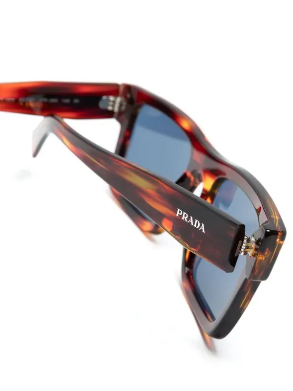 Prada Tortoiseshell Square-frame Sunglasses