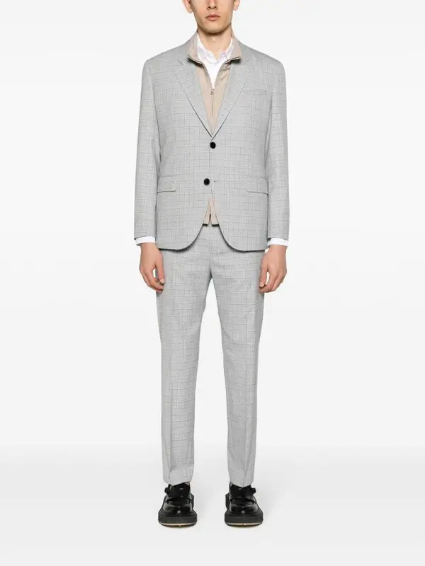 Hugo Plaid-check Single-breasted Blazer