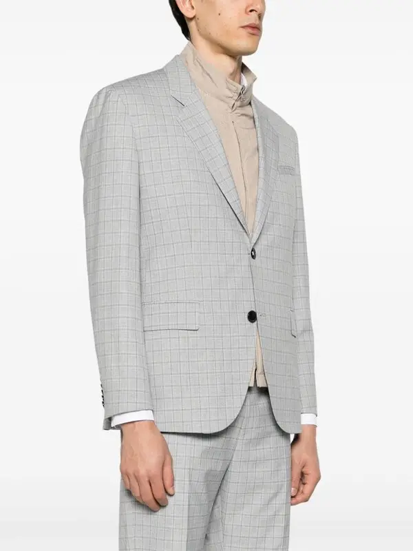 Hugo Plaid-check Single-breasted Blazer
