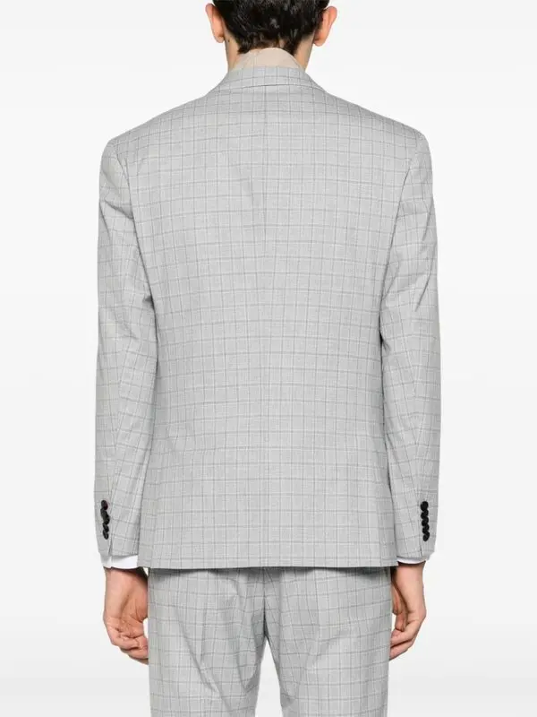 Hugo Plaid-check Single-breasted Blazer