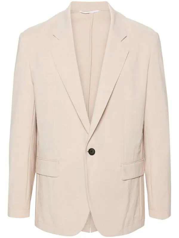 Hugo Seersucker Single-breasted Blazer