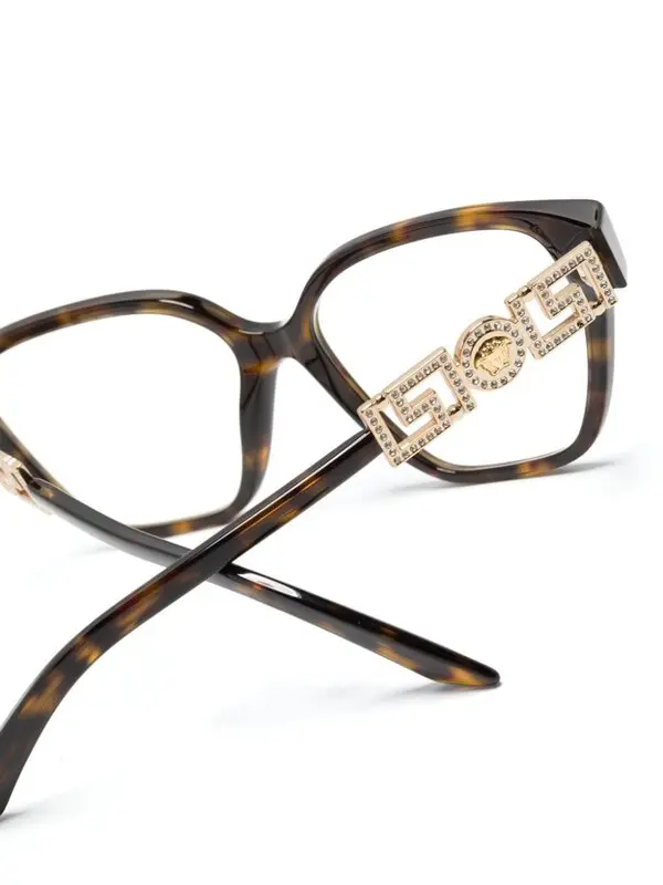 Versace Greca Square-frame Eyeglasses