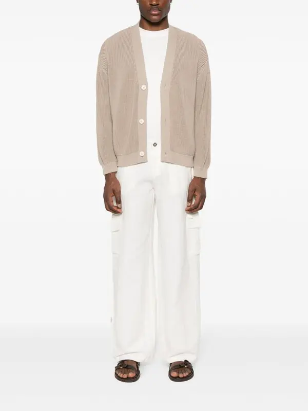 LARDINI Crew-neck Cotton T-shirt - White
