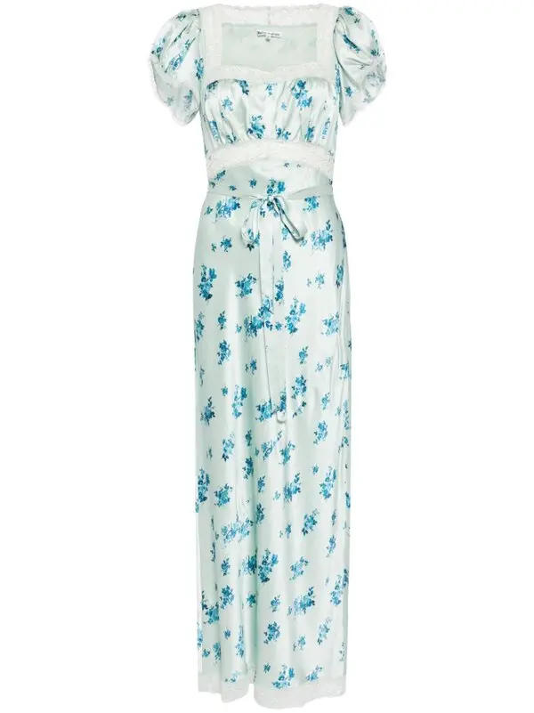 REFORMATION Clarisse Floral Silk Dress
