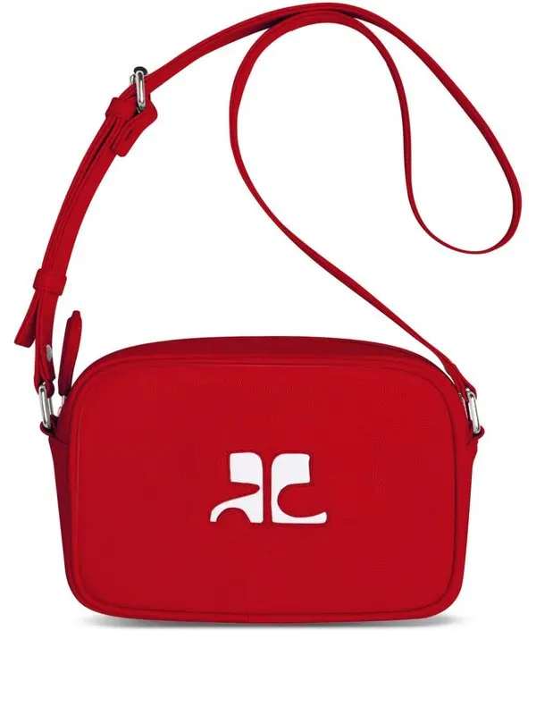 COURREGES Reedition Leather Camera Bag