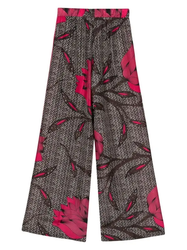 P.a.r.o.s.h Floral-print Trousers - Pink