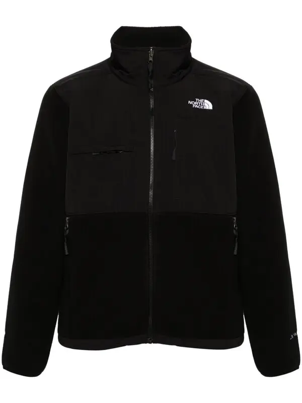 The North Face Logo-print Fleece Jacket - Black