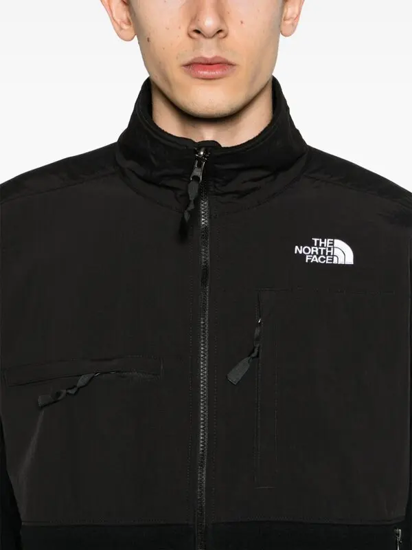 The North Face Logo-print Fleece Jacket - Black