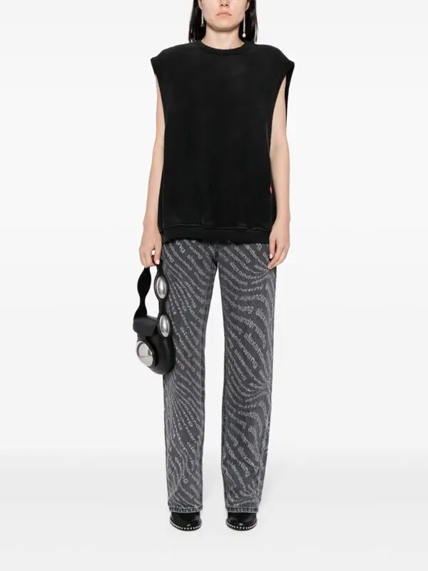 Alexander Wang Logo-print Sleeveless Jumper