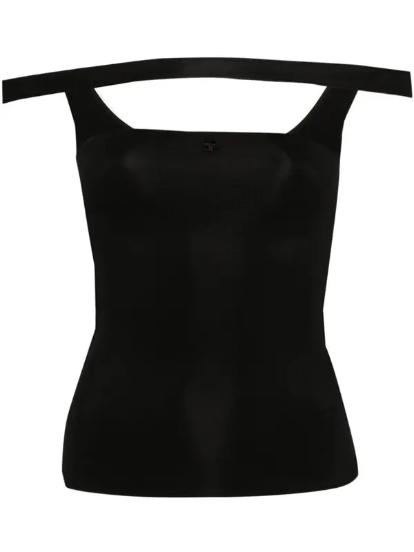 COURREGES Hyperbole Off-shoulder Top