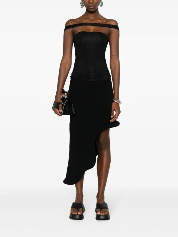 COURREGES Hyperbole Off-shoulder Top