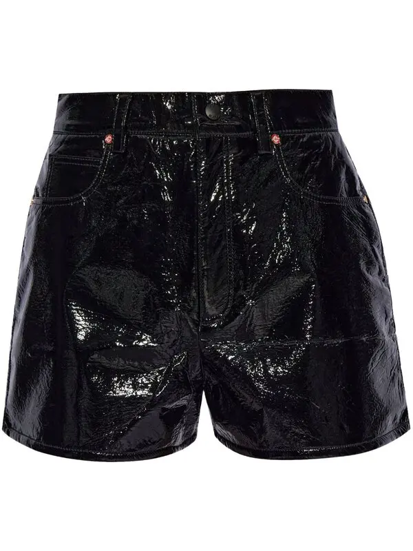 Casablanca Faux-leather Shorts