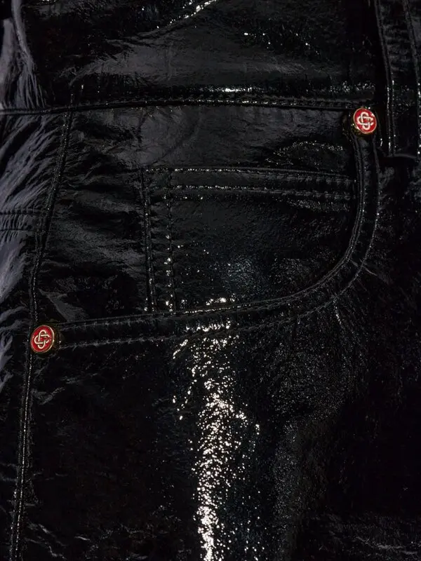 Casablanca Faux-leather Shorts