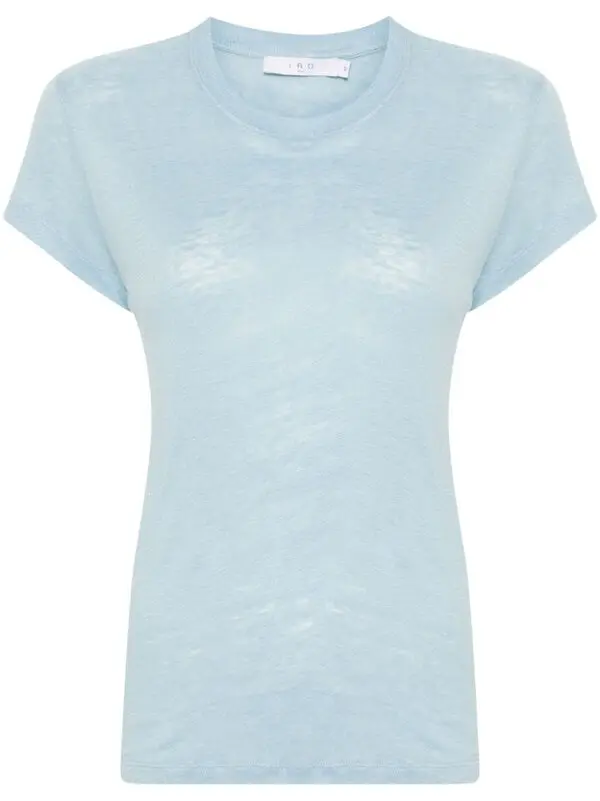 IRO PARIS Third Linen T-shirt - Blue