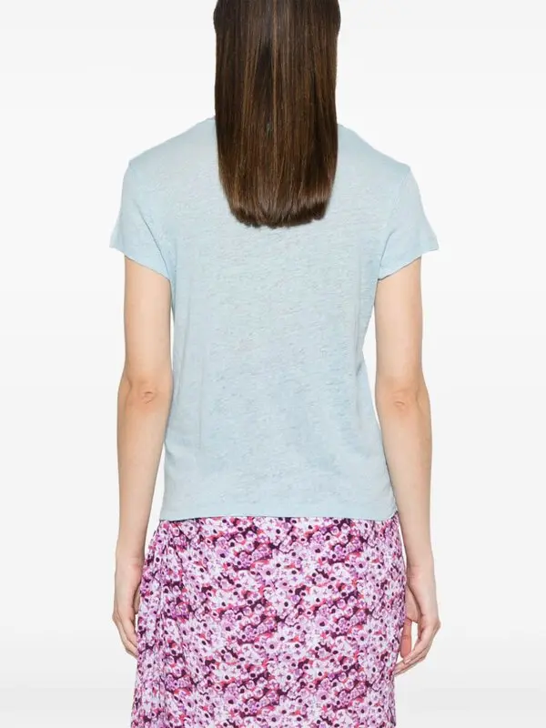IRO PARIS Third Linen T-shirt - Blue