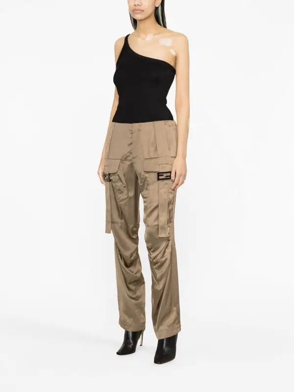 Fendi Satin Cargo Trousers