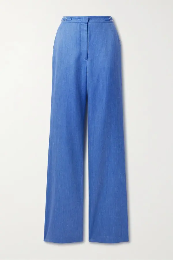 Gabriela Hearst Vesta Wool-blend Flared Pants