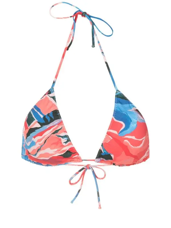 CLUBE BOSSA Aava Graphic-print Bikini Top - Multicolour